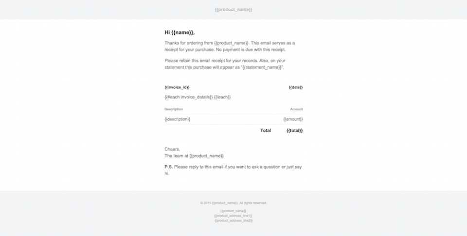 Postmark receipt templates: Design and best practices | Postmark