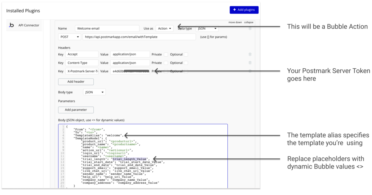 How to integrate Bubble and Postmark | Postmark