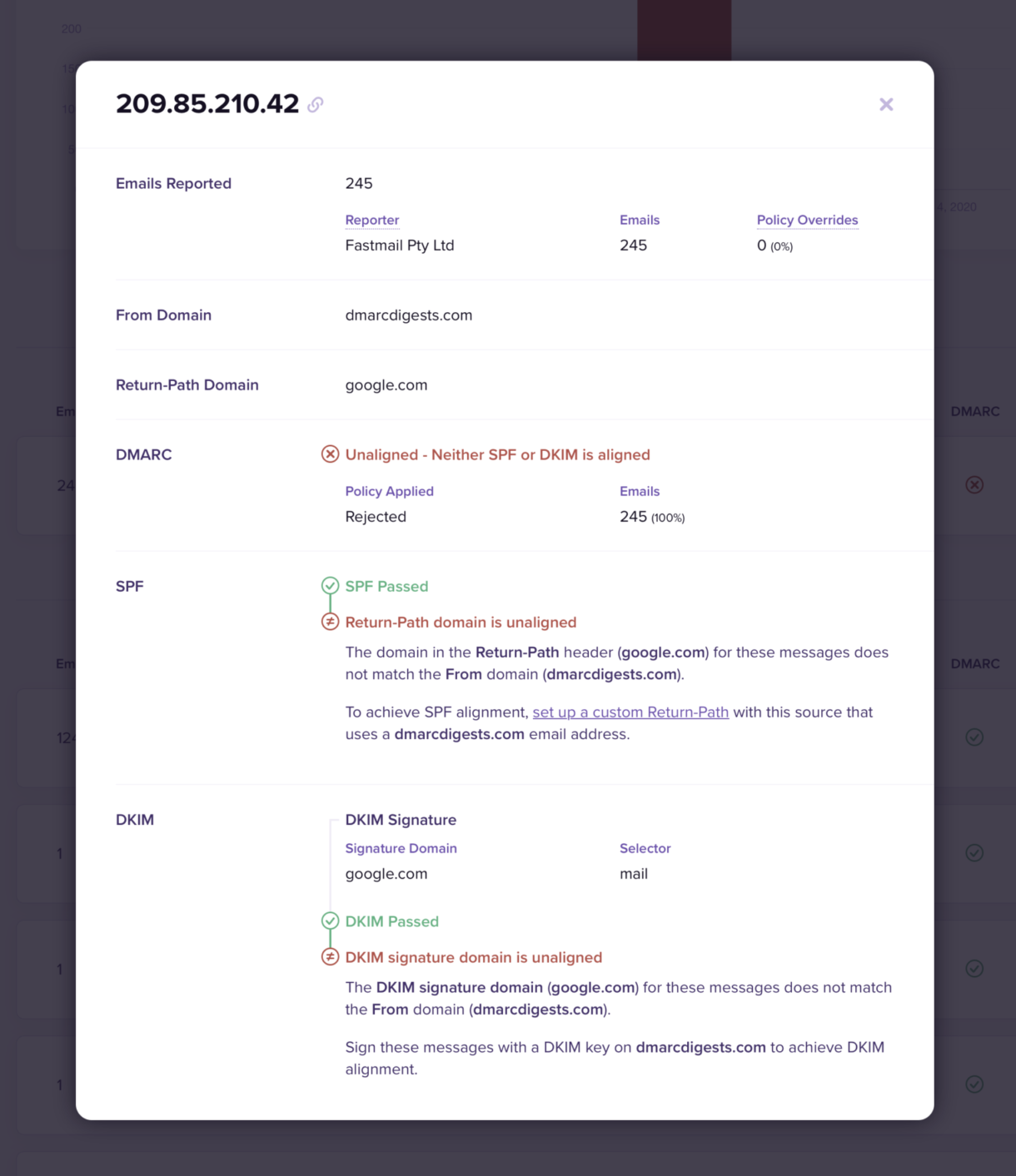 Improved tools for troubleshooting DMARC failures | Postmark