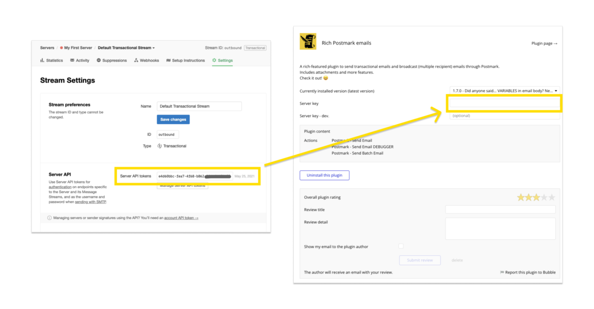How to integrate Bubble and Postmark | Postmark