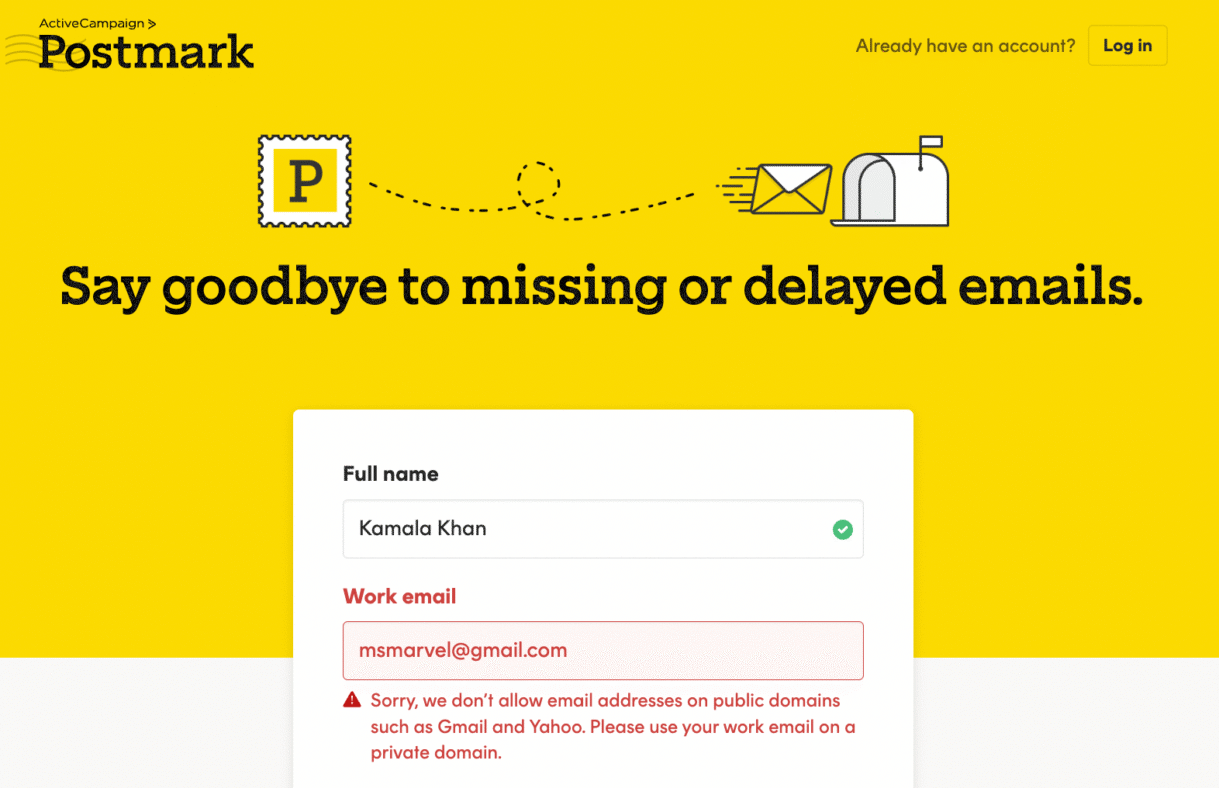 Why you can't use a Gmail or Yahoo address to sign up for Postmark ...