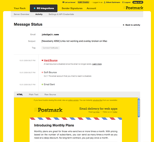 Tracking sent emails and content | Postmark