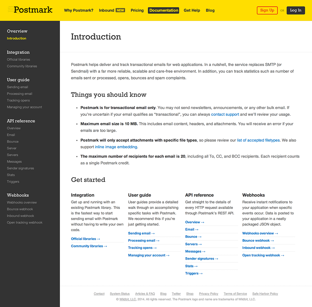 We’ve redesigned our documentation | Postmark