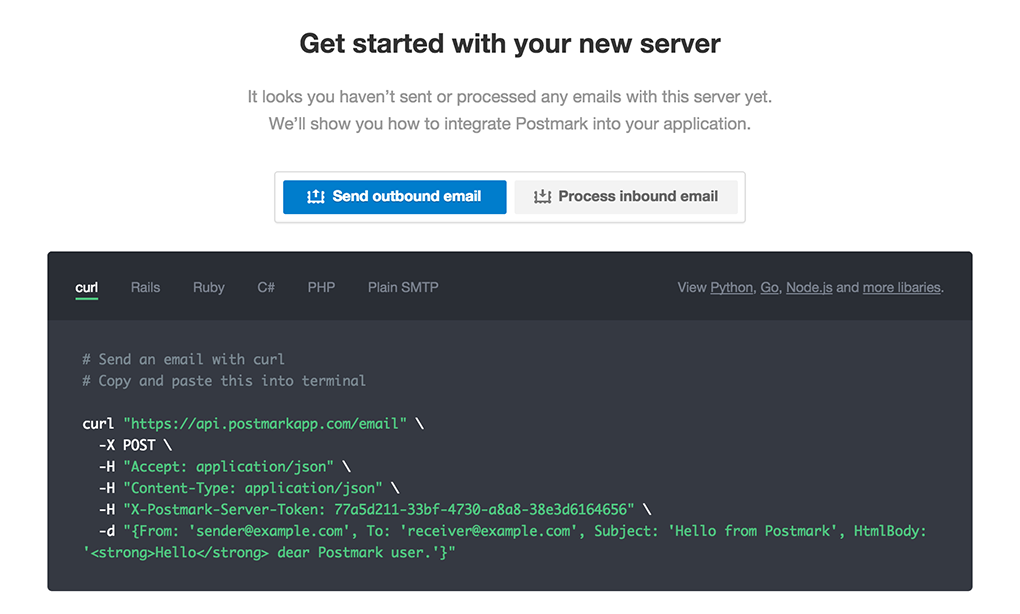Improvements to our server onboarding experience | Postmark