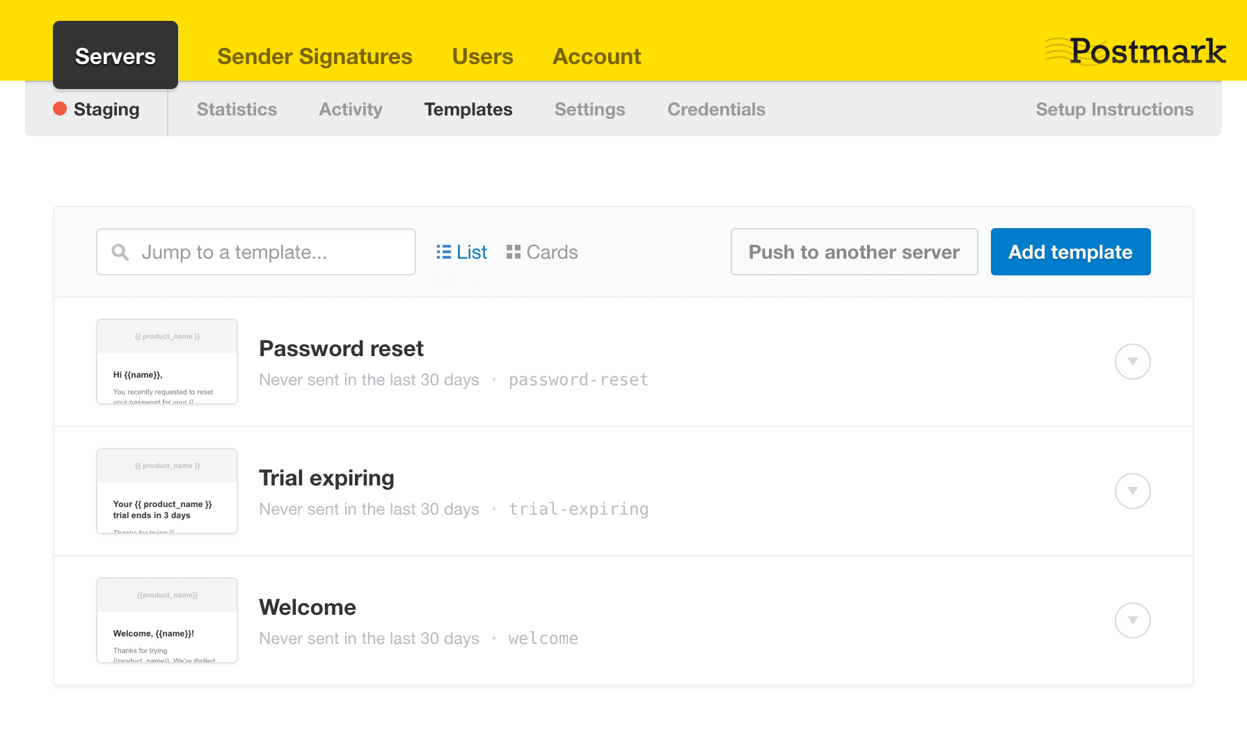 Feature announcement: easier template management across environments | Postmark